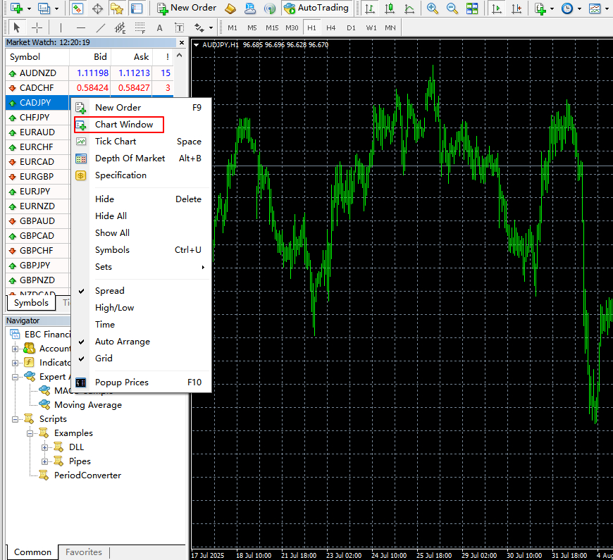MT4 - Windows 버전 설치 및 사용 가이드 – EBC 도움 센터